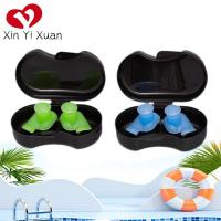 China 【Waterproof and Noise-Blocking】Rotating Silicone Earplug Case: Multiple colors available + Portable Storage, Suitable for Swimming / Bathing for sale