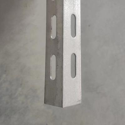 China Heavy Duty Slotted Steel Angle Bar 2-10mm Thickness with 5-10mm Pre-Punched Holes GB/T 9787-2008 Standard for sale