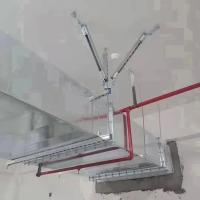 China 4.1m Earthquake Resistance Galvanized Steel Seismic Bracing for Air Duct Systems with 500kg Load Capacity for sale