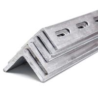 China Galvanized 90 Degree Slotted Angle Iron 5-10mm Hole Dia, 2-10mm Thickness for Industrial Framing for sale