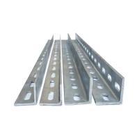 China 90 Degree Galvanized Slotted Angle Steel with 50-100mm Hole Spacing, 2-10mm Thickness for Construction and Industrial Use for sale