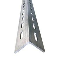 China 90 Degree Galvanized Slotted Angle Steel with 50-100mm Hole Spacing, 2-10mm Thickness for Construction and Industrial Use for sale