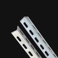 China Galvanized Slotted Angle Iron 30-100mm Width with 50-100mm Hole Spacing, 8 Ft Length, Zinc Plated Steel for Construction and Industrial Use for sale