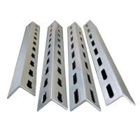 China Galvanized Slotted Angle Iron 90 Degrees with 50-100mm Hole Spacing for Construction and Storage Systems for sale