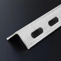 China Pre Galvanized Steel Slotted Angle Bar 30mm-100mm Width with 5-10mm Punching Holes for Structural Framing for sale
