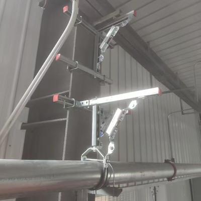 China Level 8 Anti-Seismic Shock Bracket with 1000kg Load Capacity and Hot-Dip Galvanized Steel Construction for sale