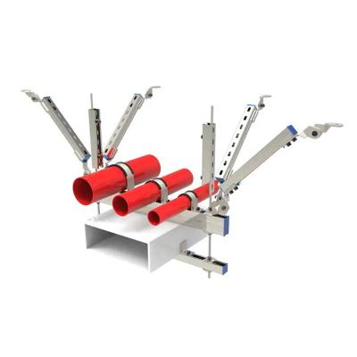 China Bolted Seismic Pipe Hangers with 1000kg Load Capacity and Level 8 Earthquake Resistance for Custom Plumbing Systems for sale