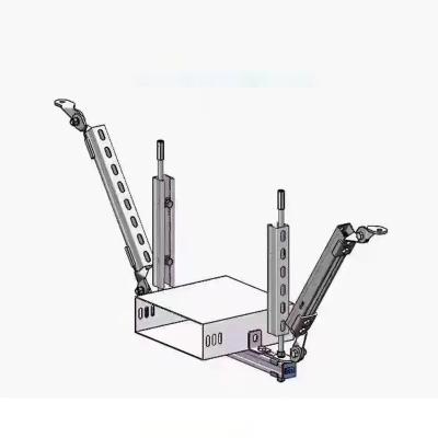China Seismic Ventilation Pipe Hanger with 500kg Load Capacity and 1.95kg Weight for Anti-Seismic Air Duct Support for sale