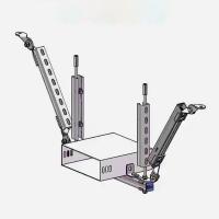 China 2 Inch Bolted Seismic Cable Tray Support Wall Mount - 100 lbs Load Capacity, 10 Feet Length, Adjustable Steel Bracket for sale