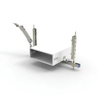 China 10 Ft Galvanized Steel Cable Tray Seismic Bracing Wall Support - Adjustable Height, 100 Lbs Load Capacity for sale