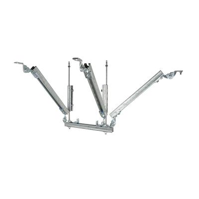 China 10-Foot Adjustable Seismic Cable Tray Support Bracket - 100 Lbs Load Capacity, UL Listed Steel Construction for sale