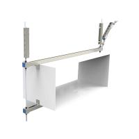 China 10-Foot Adjustable Seismic Cable Tray Support Bracket - 100 Lbs Load Capacity, UL Listed Steel Construction for sale