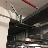 China UL Listed Galvanized Steel Seismic Support for Cable Tray - 10ft Length, 100lb Capacity, Adjustable Height & Width for sale