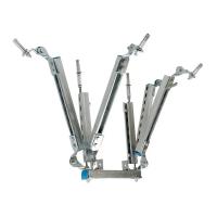 China Silver Galvanized Adjustable Seismic Support Bracket 600-1200mm Length 500kg Load Capacity for sale