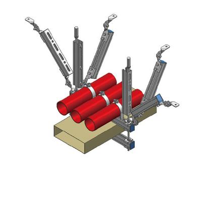 China Adjustable Galvanized Seismic Support Bracket 500kg Load Capacity 600-1200mm Length Range for sale