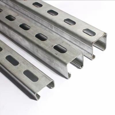 China Perforated Galvanized Steel C Channel 50-300mm Width for Construction and Industrial Applications for sale