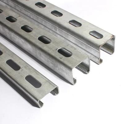 China Perforated Metal Strut Channel 50-300mm Width with Galvanized Coating for Construction Applications for sale