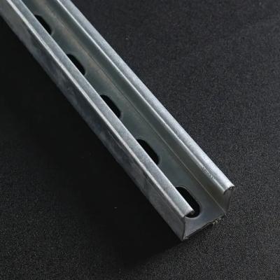 China 50-300mm Carbon Steel C Profile Metal Strut Channel - Galvanized Construction Support with ±3% Tolerance for sale