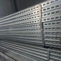 China 50-300mm Carbon Steel C Profile Metal Strut Channel - Galvanized Construction Support with ±3% Tolerance for sale