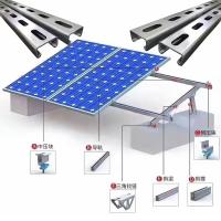 China Aluminum Solar Panel Brackets 1.4kN/m² Snow Load 60m/s Wind Rating for Roof Mounting Systems for sale
