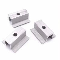 China Silver Solar Panel Brackets - Aluminum Alloy/Stainless Steel Mounting Clamps with 1 Year Warranty for sale