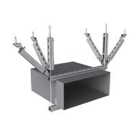 China Wall Mount Seismic Bracket 500 Lbs Load Capacity 1 Hour Fire Rating Galvanized Steel for sale