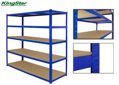China 265Kg Capacity 5 Tier Boltless Shelving Powder Coated Without Cramped Edge for sale