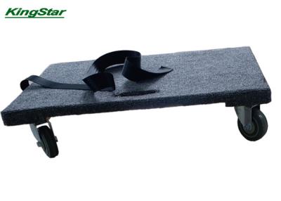 China Heavy Duty 4 Wheel Moving Dolly , Carpeted Plywood Moving Dolly With 1000 Lbs Capacity for sale