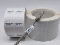 China Matte Finish Wire And Cable Labels Thermal Transfer Clear Vinyl Self Laminating Wrap Around for sale