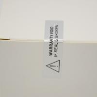 China Matte Silver Polyester Proof Tamper Evident Void Security Seal Label Sticker for sale
