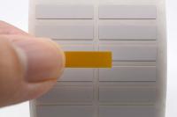 China 19mmx5mm 1mil  White Matte High Temperature Resistant Polyimide Label for sale