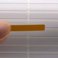 China 38mmx6mm 1mil  White Matte High Temperature Resistant Polyimide Sticker for sale