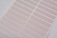 China 25mmx4mm High Temperature Adhesive Labels 1mil White Matte Polyimide for sale