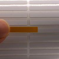 China 25mmx4mm High Temperature Adhesive Labels 1mil White Matte Polyimide for sale