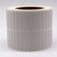 China 25mmx4mm High Temperature Adhesive Labels 1mil White Matte Polyimide for sale