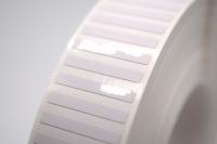 China 28mmx4mm, 2mil  White Gloss High Temperature Resistant Polyimide Label for sale