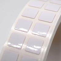 China 7mmx7mm Permanent Adhesive Label 1.5mil  White Matte High Temperature Resistant Polyimide Label for sale