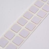 China 7mmx7mm Permanent Adhesive Label 1.5mil  White Matte High Temperature Resistant Polyimide Label for sale