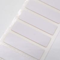 China 23.5mmx7mm Permanent Adhesive Label 1.5mil White Matte High Temperature Resistant Polyimide Label for sale