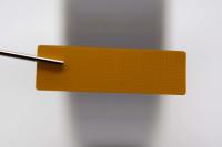 China 23.5mmx7mm Permanent Adhesive Label 1.5mil White Matte High Temperature Resistant Polyimide Label for sale