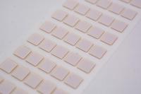 China 5x5mm 1mil White Matte High Temperature Resistant Polyimide Label for sale
