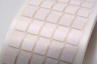 China 5x5mm 1mil White Matte High Temperature Resistant Polyimide Label for sale