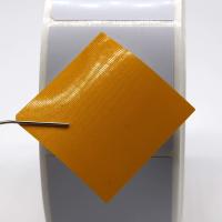 China 37x37mm Permanent Adhesive Label 2mil White Matte Polyimide Label For Metal for sale