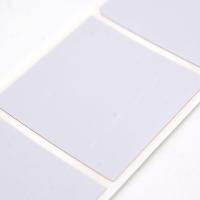 China 37x37mm Permanent Adhesive Label 2mil White Matte Polyimide Label For Metal for sale