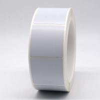 China 37x37mm Permanent Adhesive Label 2mil White Matte Polyimide Label For Metal for sale