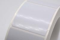 China 37x37mm Permanent Adhesive Label 2mil White Matte Polyimide Label For Metal for sale