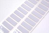 China 16mmx6mm Low Temperature Labels 1.5mil White Gloss High Temperature Resistant Polyimide Label for sale