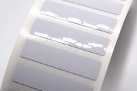 China 25mmx6mm High Temperature Adhesive Labels 1.5mil White Gloss Polyimide Label for sale