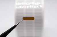 China 12.5mmx3mm 1.5mil White Gloss High Temperature Resistant Polyimide Label for sale