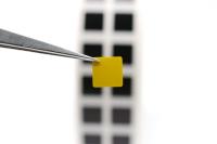 China 8mmx8mm 1.5mil Black Matte High Temperature Resistant Polyimide Label for sale